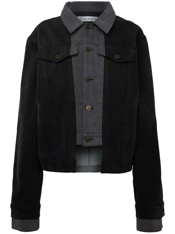JW Anderson Logo-appliqué Layered Jacket