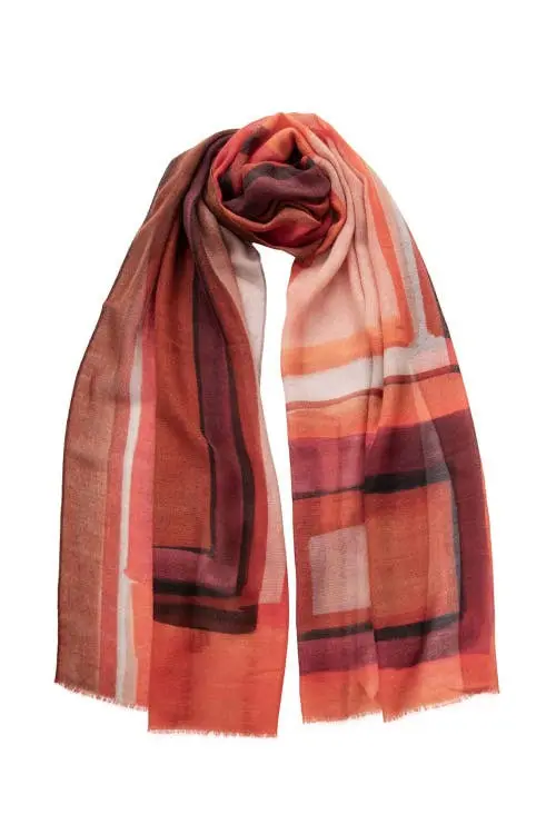 ELIZABETTA Madridwool Scarf - Red
