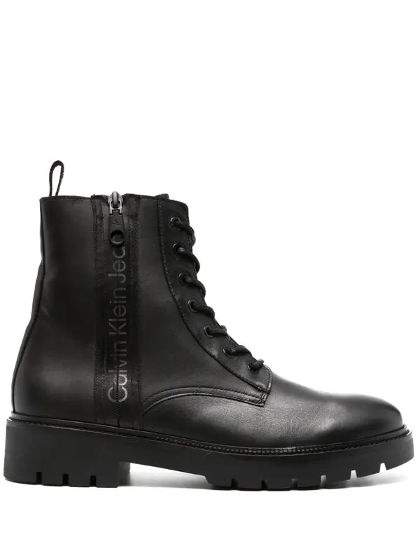 Calvin Klein Zip-up Combat Boots