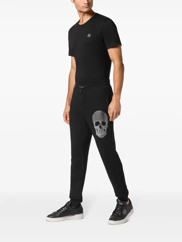 Philipp Plein Rhinestone-embellished Skull Joggers