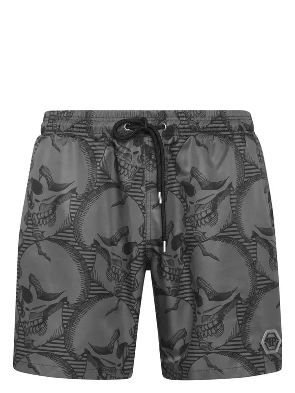 Philipp Plein Skull-print Swim Shorts