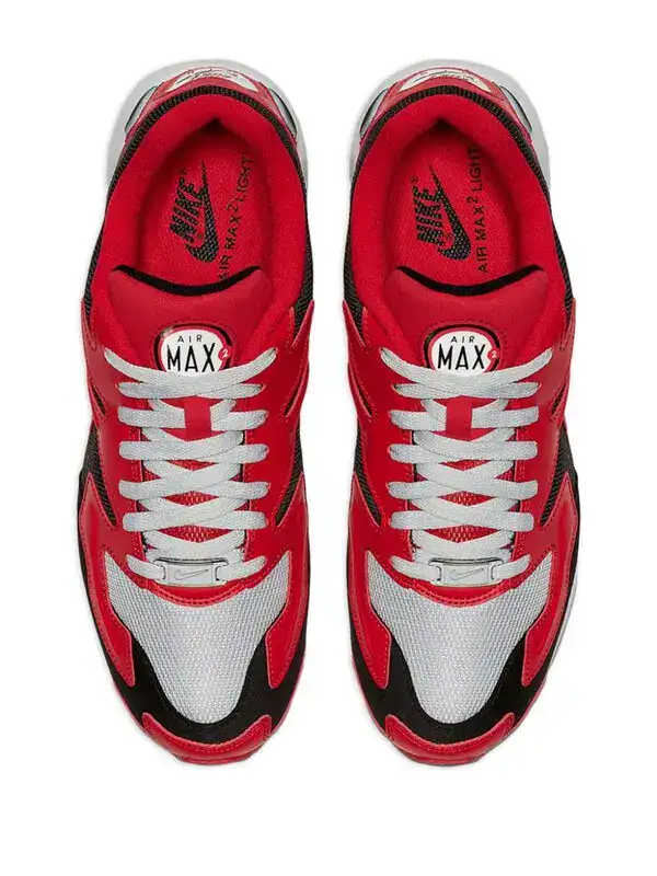 Nike Mens Air Max2 Habanero Red Nike Air Max2 Light Sneakers Red