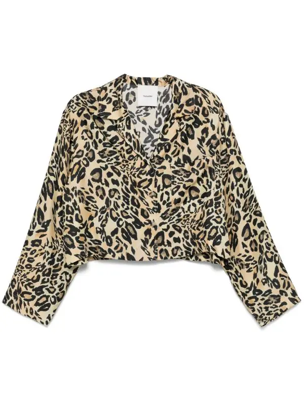 Nanushka Cropped Long-sleeve Shirt