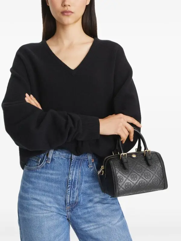 Tory Burch Petite T Monogram Barrel Bag