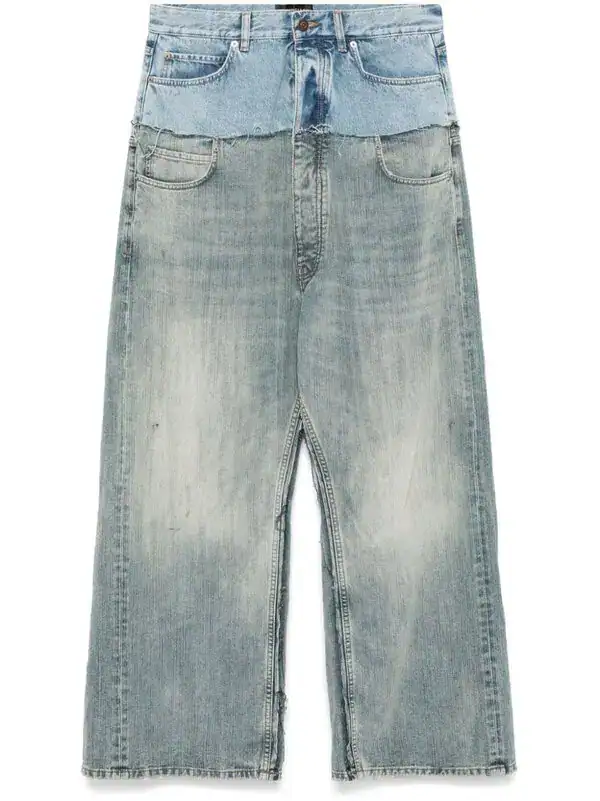 Balenciaga Cut-Up Jeans - Blue | Editorialist