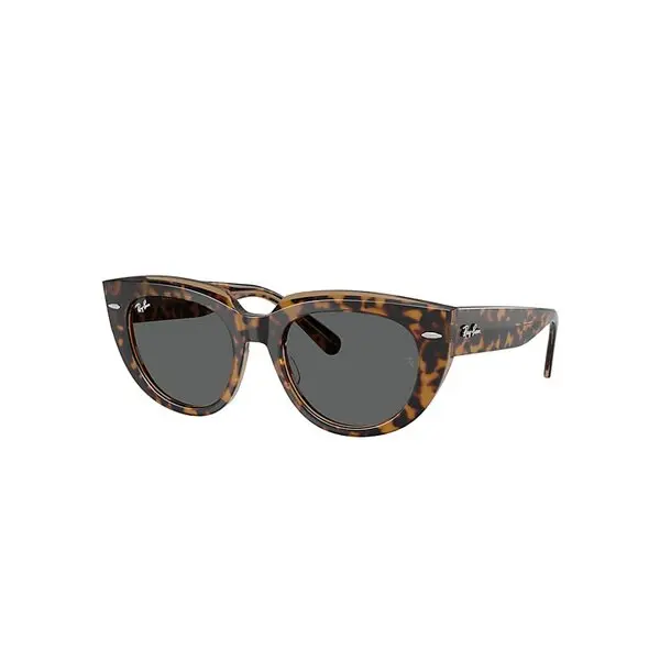 Ray-ban Doreen Sunglasses With Grey Lenses - Havana On Transparent Brown