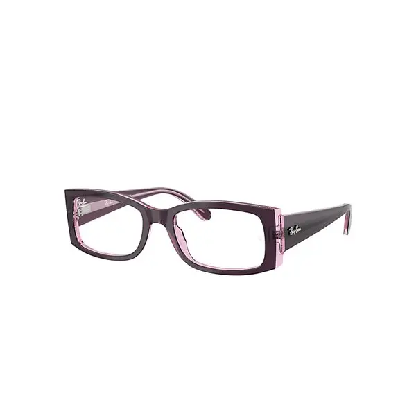 Ray-ban Miriam Optics Eyeglasses Frame - Violet On Transparent Pink