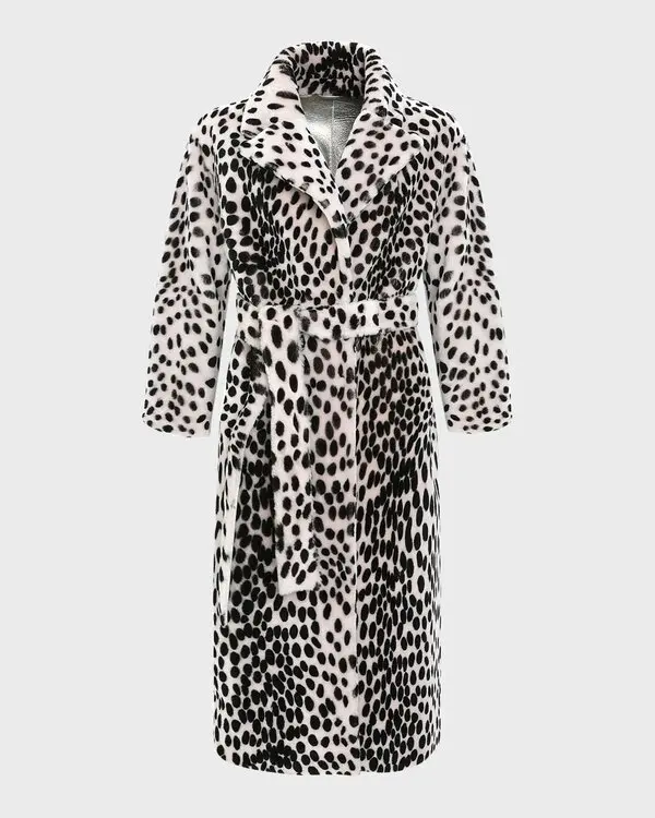 Gorski Reversible Shearling Lamb Belted Coat