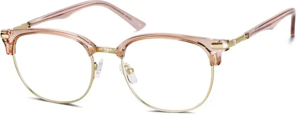 Zenni Artsy Browline Full Rim Frame - Brown