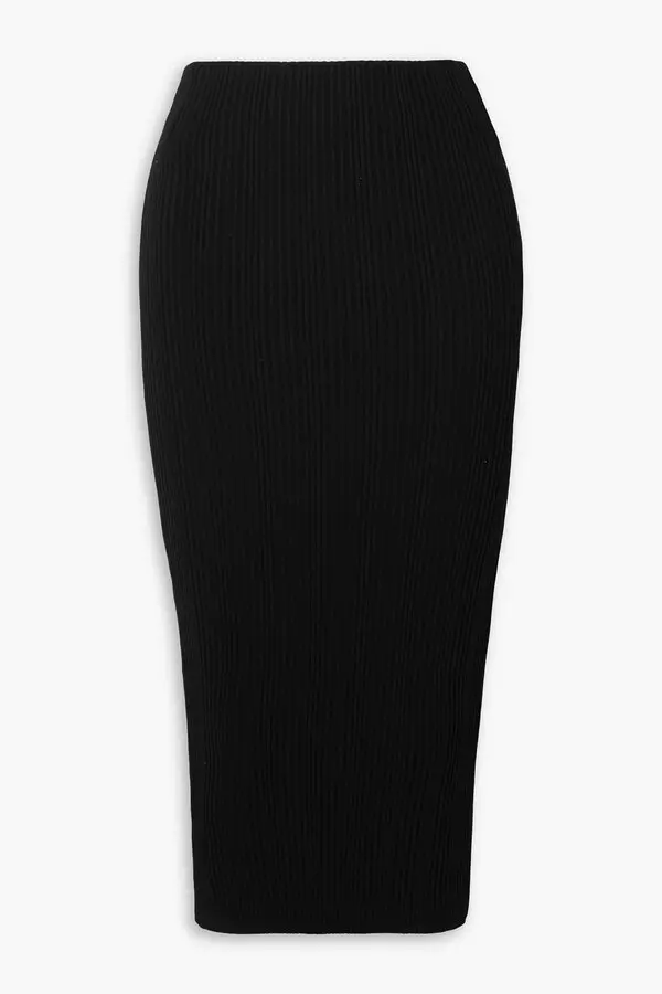 Ioannes Ribbed-knit Midi Skirt