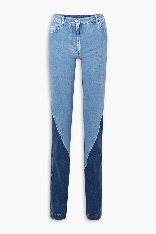 PETER DO Two-tone Slim-leg Jeans