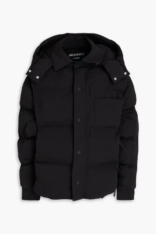 Jacquemus La Doudoune Quilted Hooded Jacket - Black