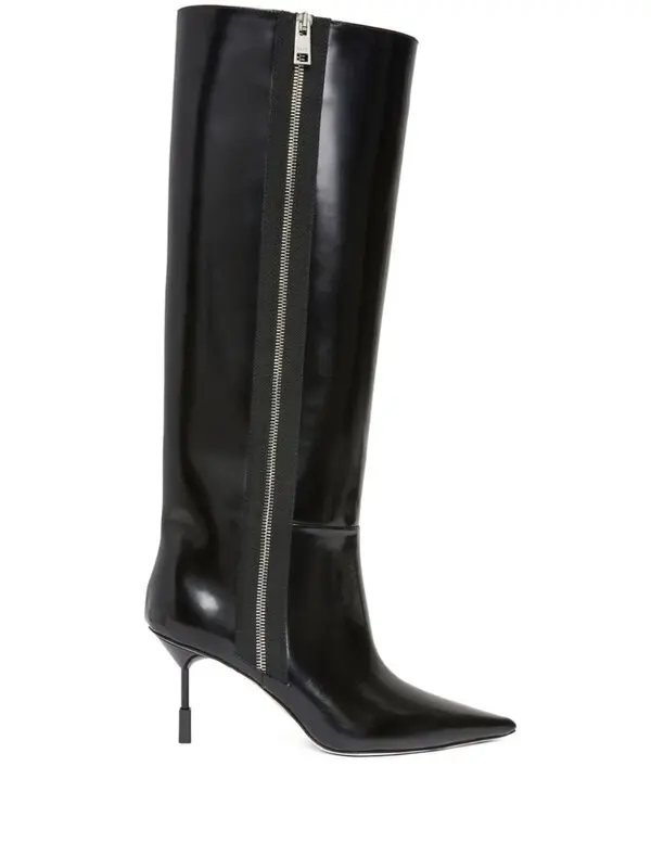 MSGM Pointed-toe Leather Boots
