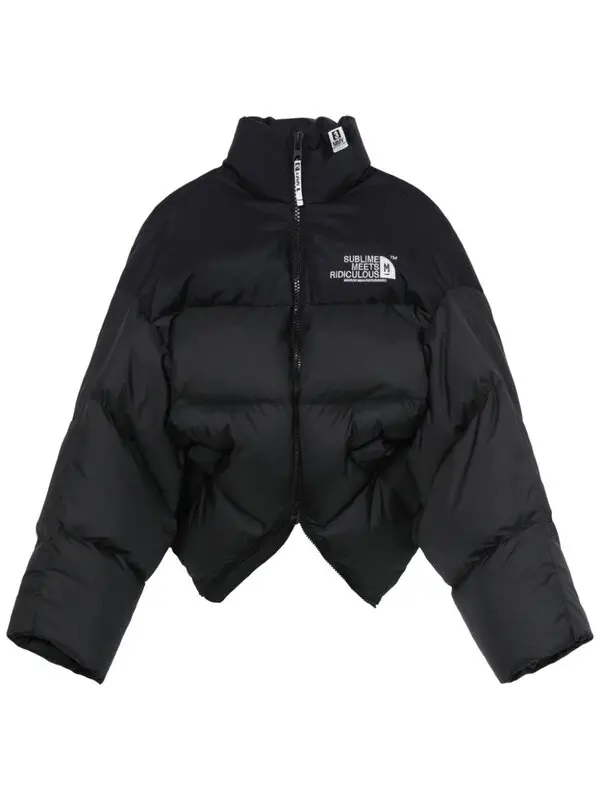 Mihara Yasuhiro Cropped Puffer Jacket - Black