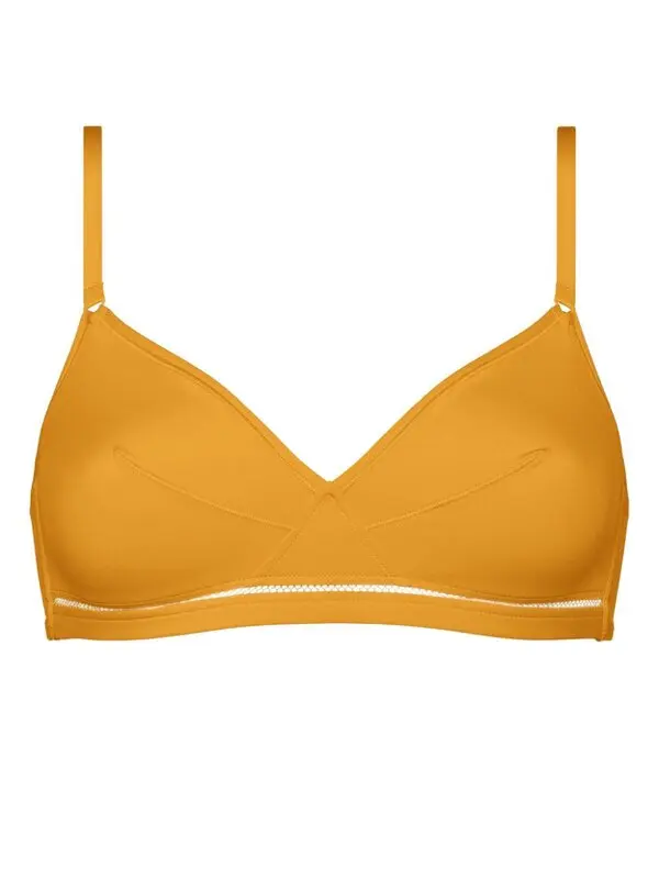 ERES Lydia Soyeuse Wireless Triangle Bra - Yellow