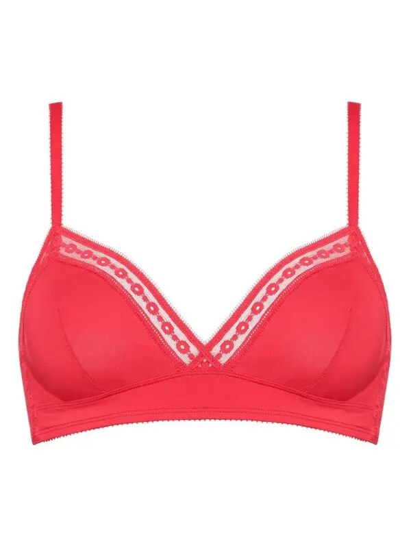 ERES Rituel Wireless Triangle Bra - Red