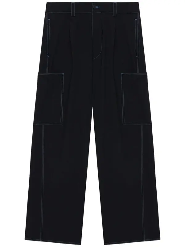 Sunnei Contrast-stitching Wide-leg Trousers