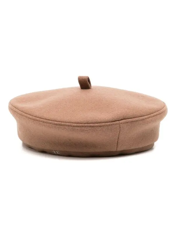 Ruslan Baginskiy Embroidered Logo Beret - Brown