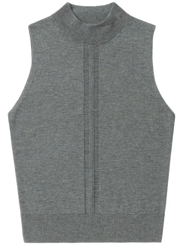 Iro Paris Open-Knit Top In Grey 40% Off Editorialist