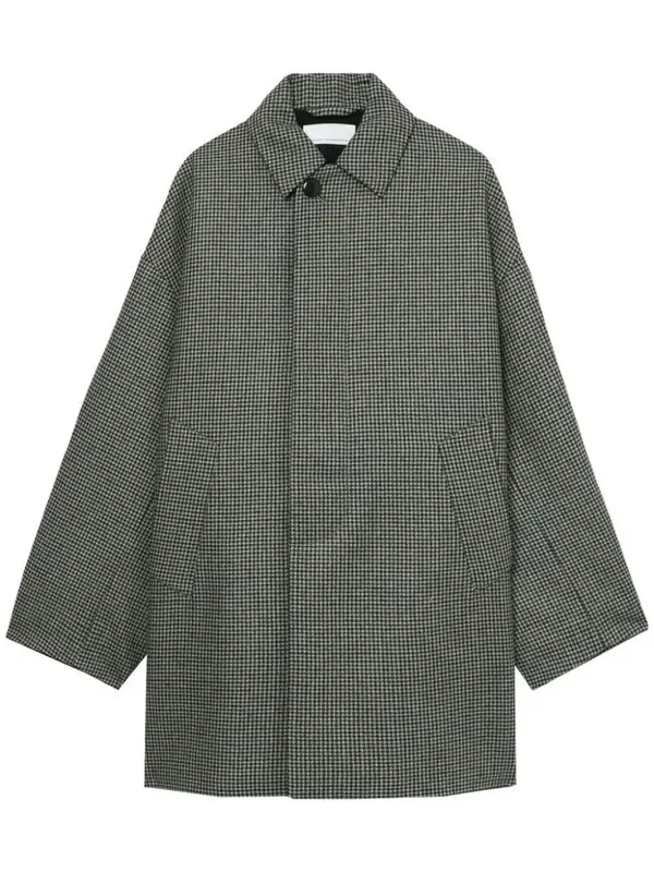 Random Identities Check-print Coat