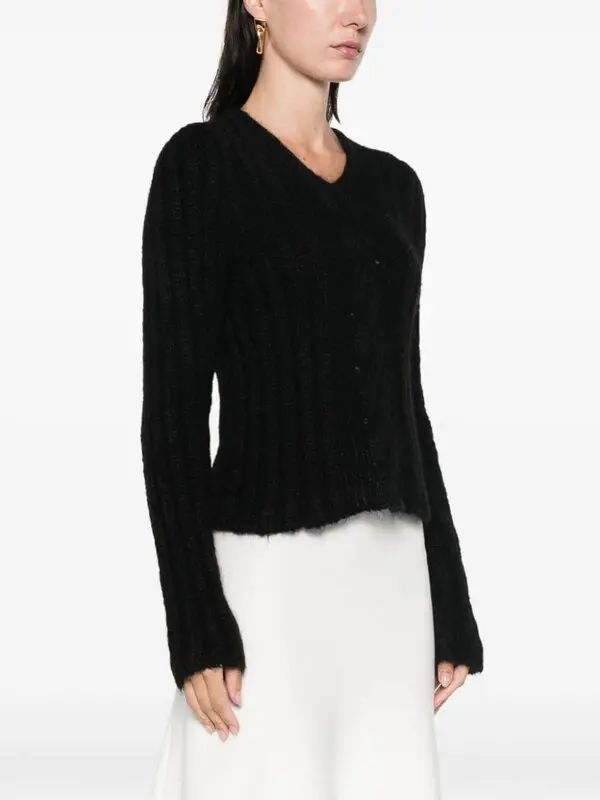 TWINSET Ribbed Cable Knit Sweater