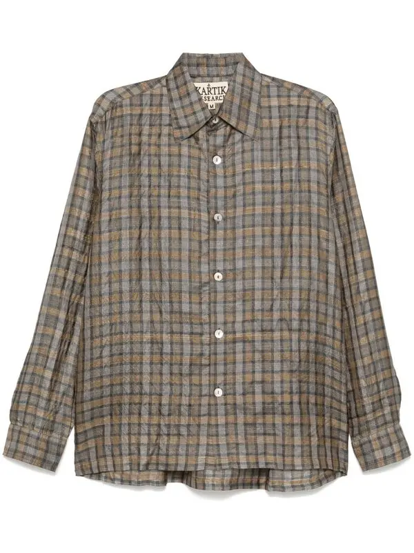 KARTIK RESEARCH Check-pattern Shirt