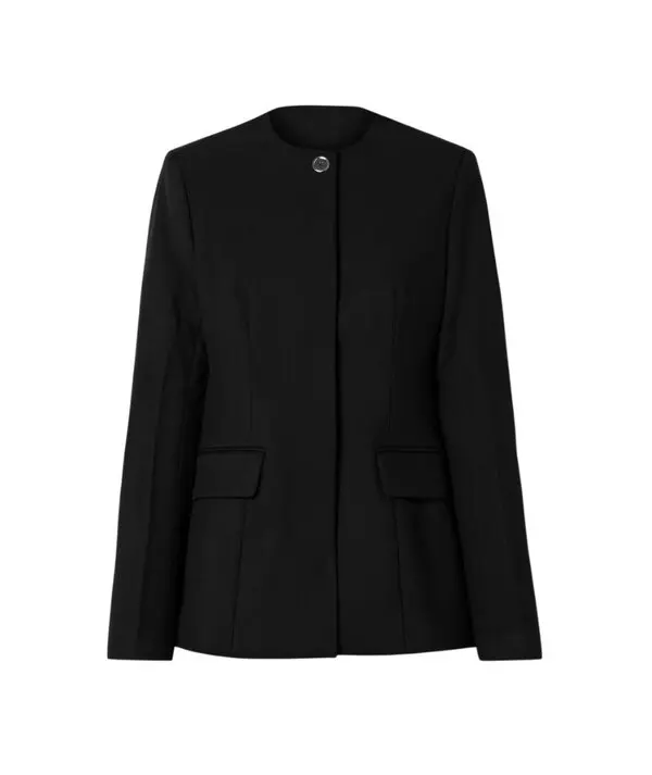 TOTÊME Wool-blend Grain De Poudre Jacket - Black