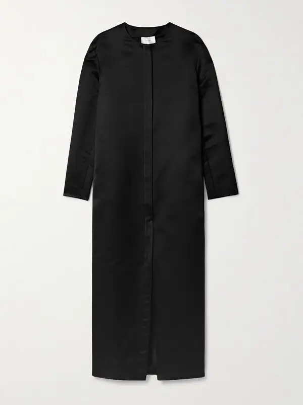 THE ROW Iside Duchesse-satin Midi Dress
