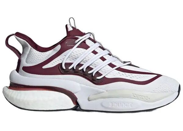 Adidas Mississippi State Alphaboost V1 - Cloud White/team Maroon 2/cool Grey
