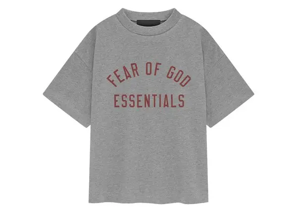 Fear Of God Essentials Triblend Crewneck Tee Shirt - Dark Heather