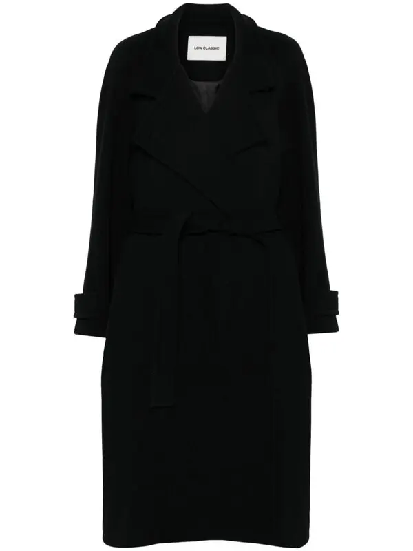 LOW CLASSIC Wool Blend Wrap Coat
