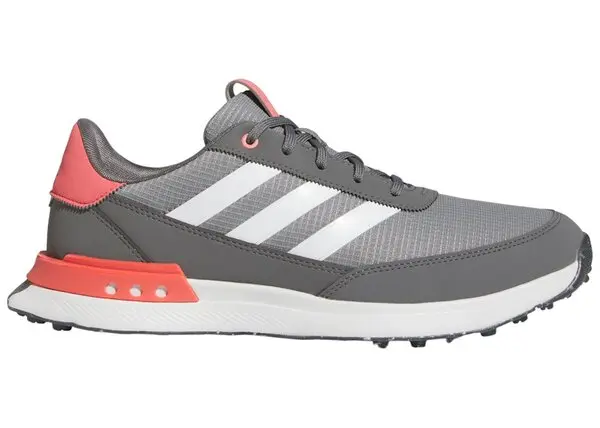 Adidas S2g 24 Spikeless Golf Shoes - Grey Three/cloud White/preloved Scarelet Red