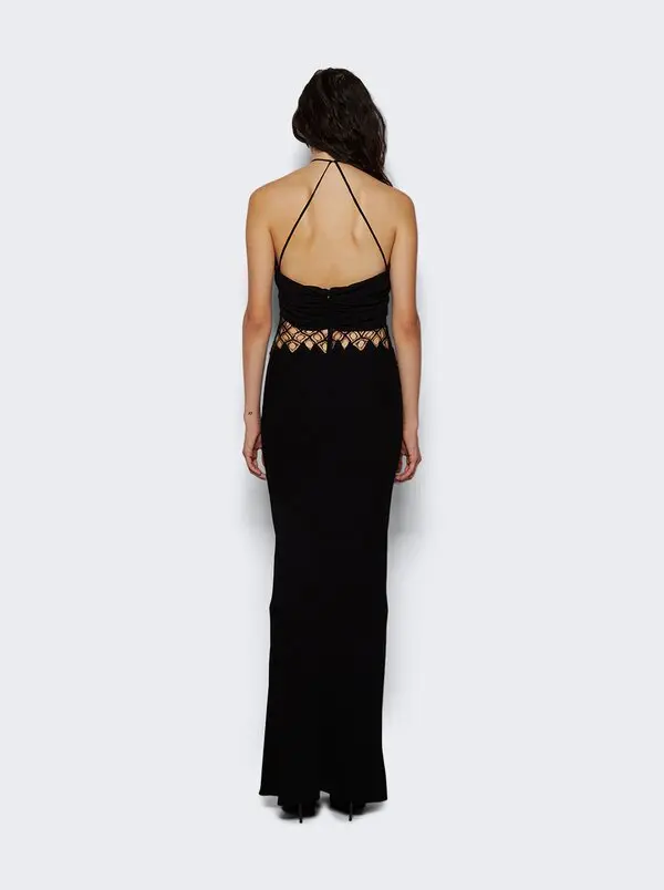 Christopher Esber Fluted Silk Column Gown