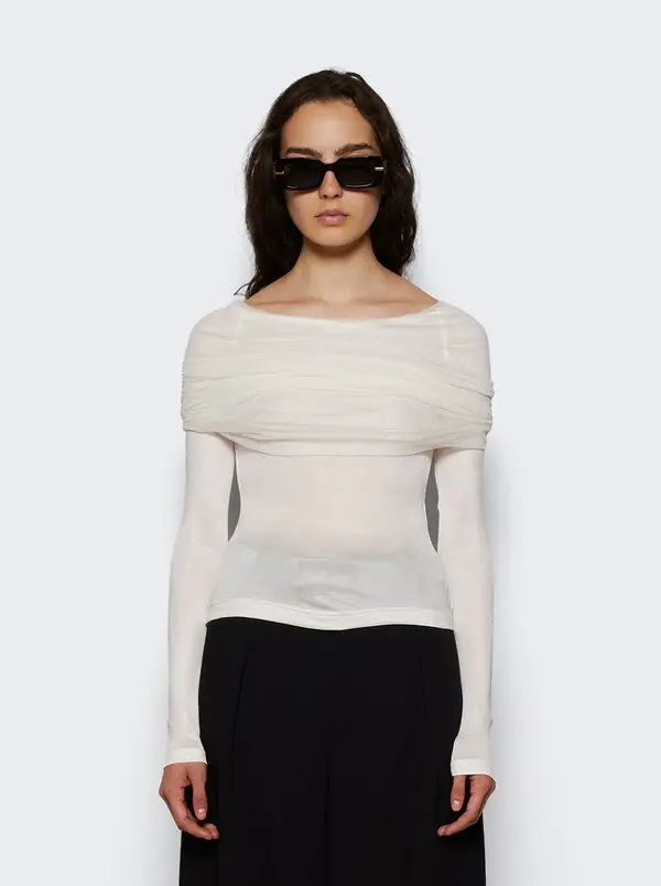 Christopher Esber Sonora Veiled Top - White