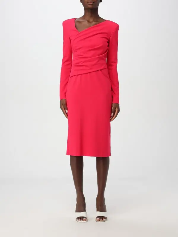 emporio armani red dress 2001 Giorgio Armani Fully Beaded Ruby Red Silk Tulle Finale Gown