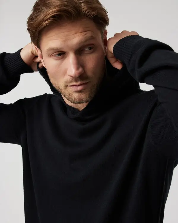 Vuori Fluent Sweater Hoodie - Black