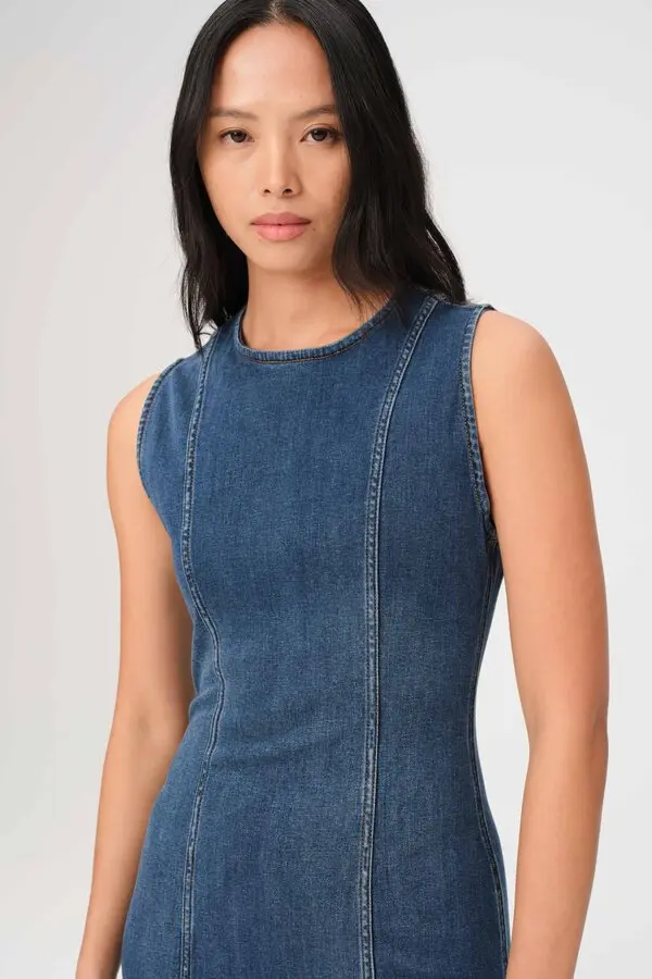 different dress fits Talissa A-Line Maxi Denim Dress Blue main image 0
