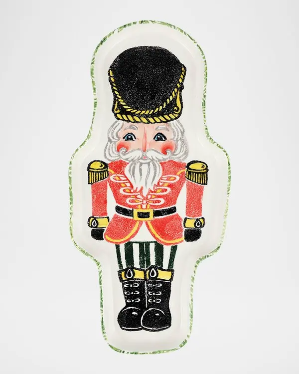 VIETRI Nutcrackers Figural Christmas Platter
