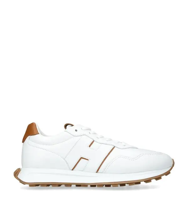 Hogan H641 Allacciato Leather Sneakers - White