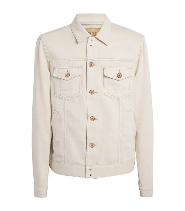 Paige Scout Denim Jacket - Beige