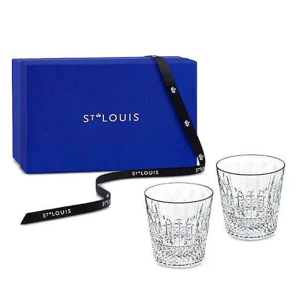 SAINT LOUIS Tommy Large Old Fashioned Glass, Set Of 2