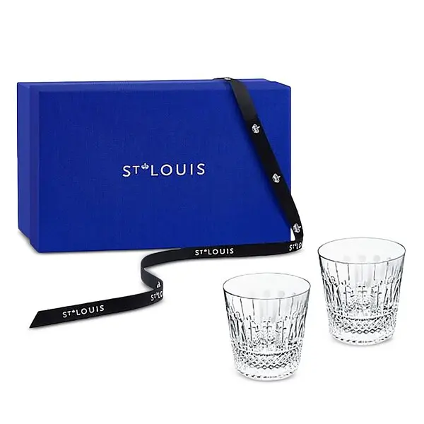 SAINT LOUIS Tommy Medium Old Fashioned Glass, Set Of 2