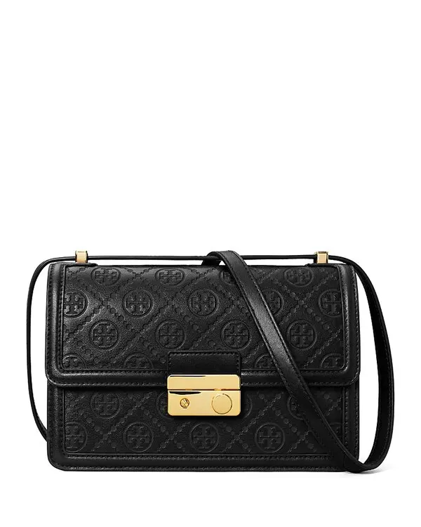 Tory Burch T Monogram Shoulder Bag - Black