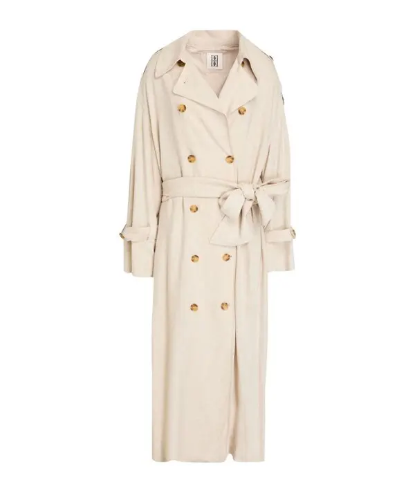 BY MALENE BIRGER Alanise Slub Woven Trench Coat