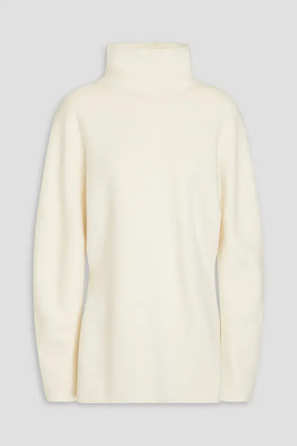Another Tomorrow Wool Turtleneck Pullover