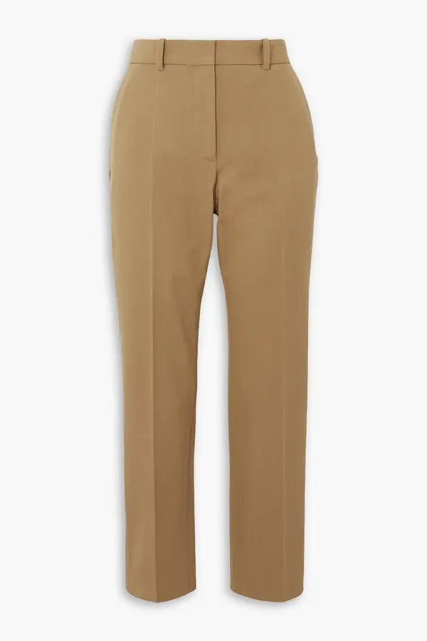 JOSEPH Coleman Gabardine Slim-leg Trousers - Sand