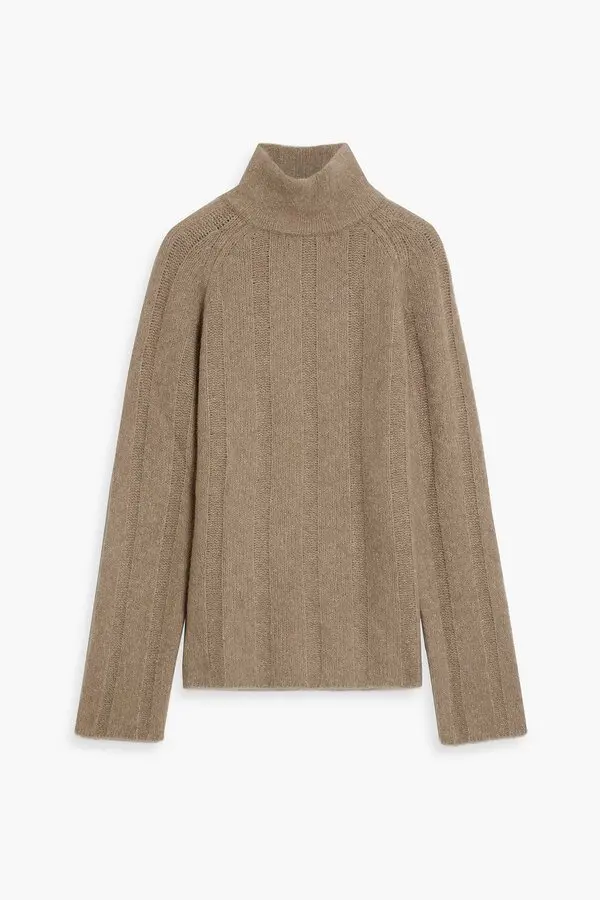 LOULOU STUDIO Donna Ribbed Cashmere-blend Turtleneck Sweater