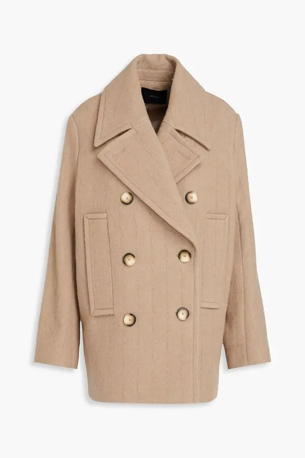 JOSEPH Double-breasted Wool-blend Coat