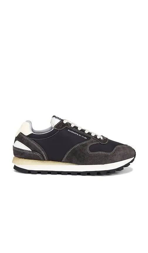 All Saints Rimini Low Top Sneakers - Grey & Black