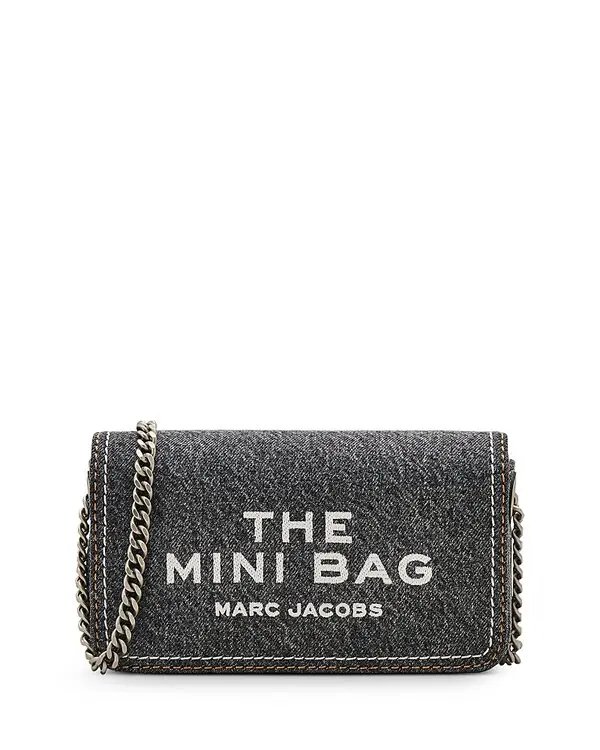 Marc Jacobs Denim Chain Mini Bag - Black Wash